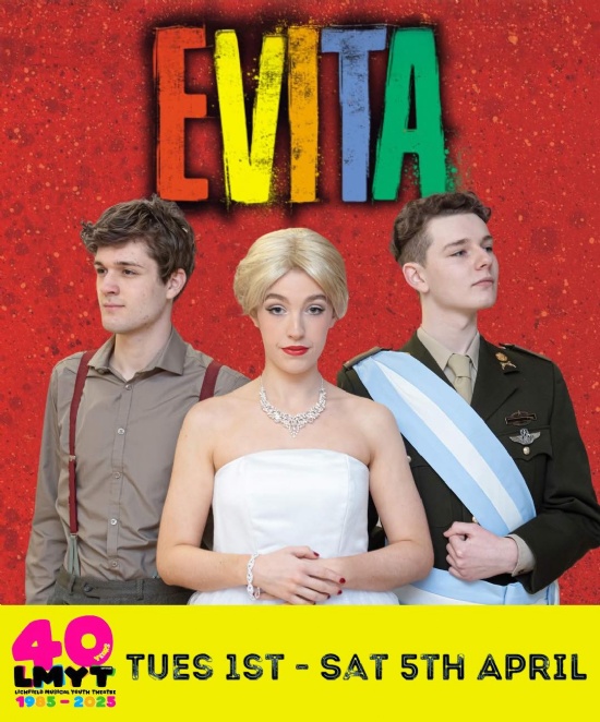 Zephan starring in Evita - Lichfield Cathedral School